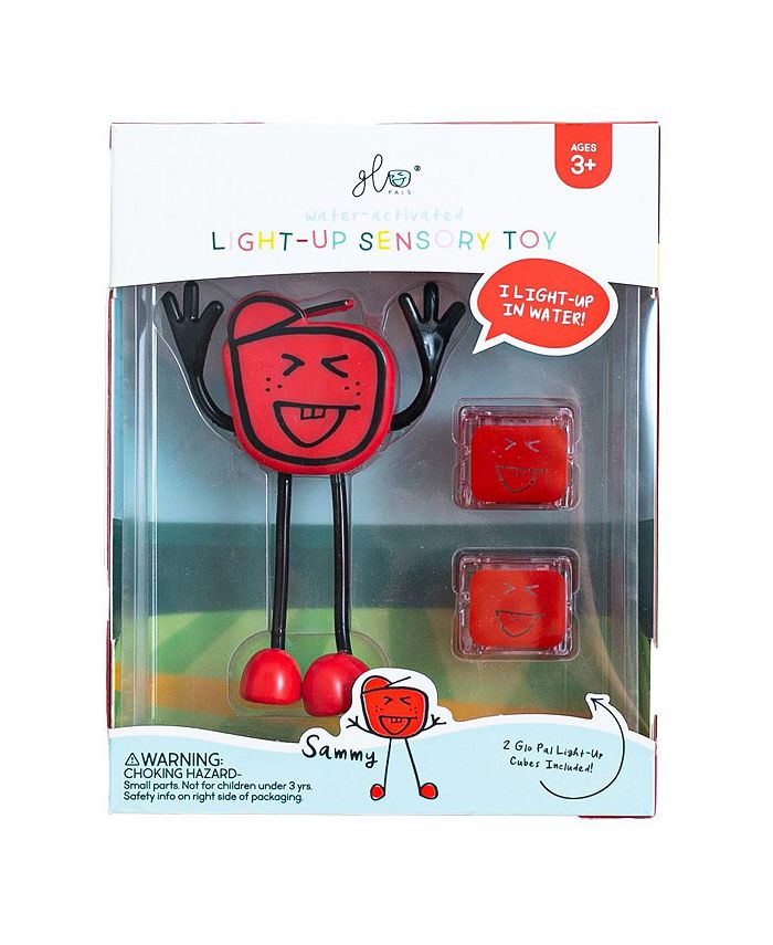 Glo Pals Character Sammy & 6 Red Light Up Water Cubes - Macy's