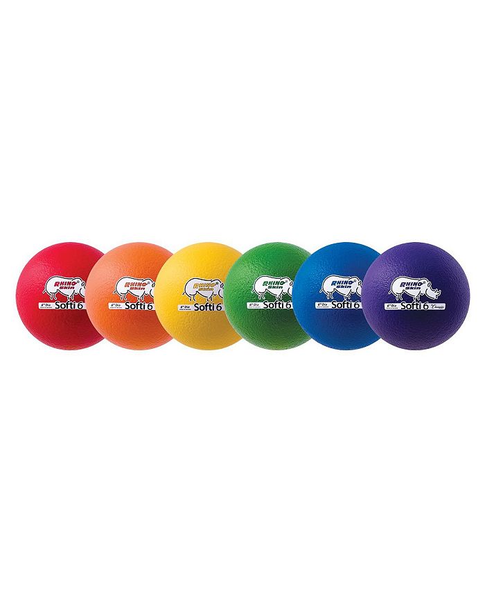 Champion Sports RHINO Skin Coated Softi Balls - Set of 6 - Macy's