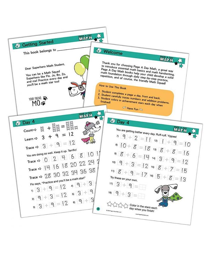 Page A Day Math Handwriting Introduction - Set of 10 Workbooks - Macy's