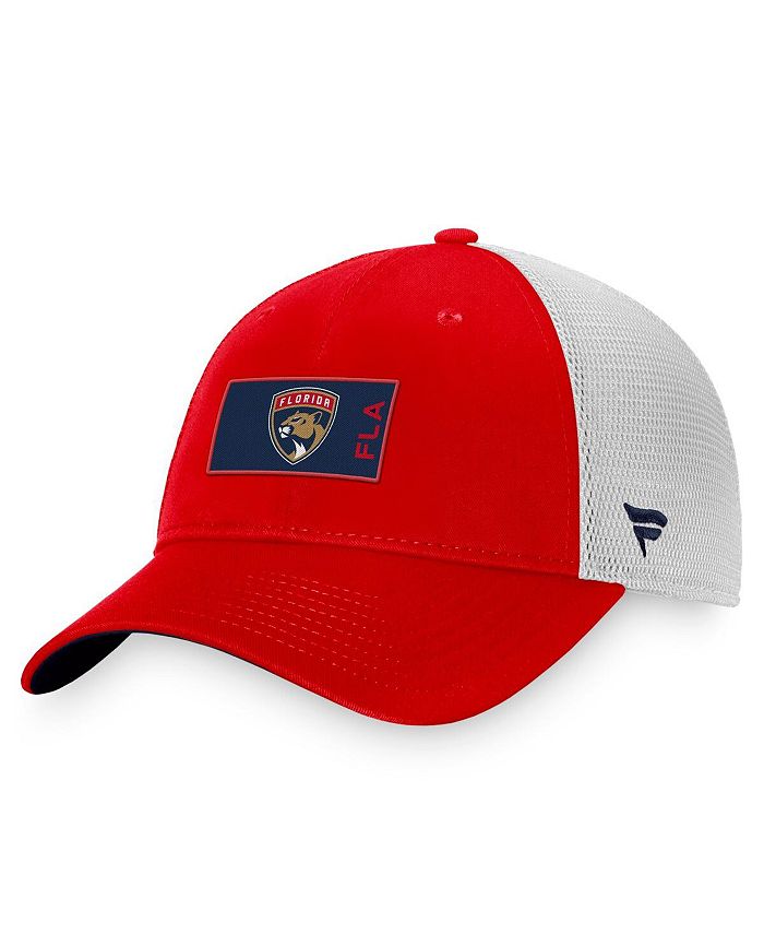 Fanatics Mens Branded Red White Florida Panthers Authentic Pro Rink