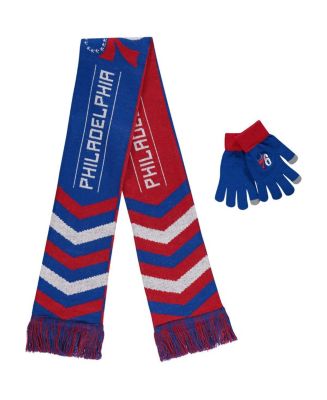 Men's and Women's FOCO Red Philadelphia 76ers Glove and Scarf Combo Set ...