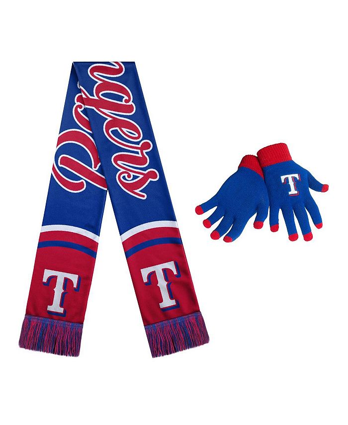 FOCO Women's Texas Rangers Glove and Scarf Set - Macy's