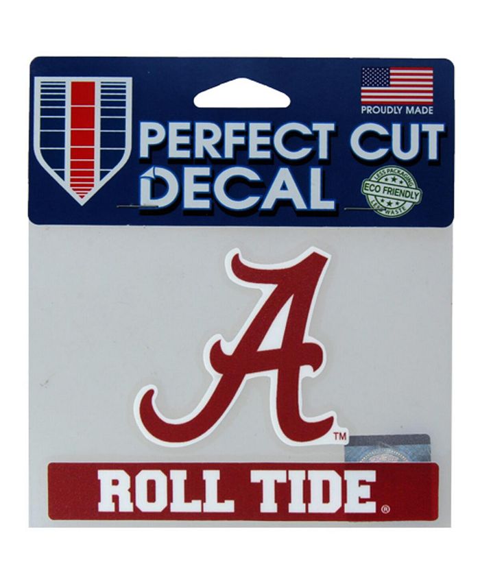 Wincraft Alabama Crimson Tide 4" x 5" Roll Tide Perfect Cut Decal - Macy's