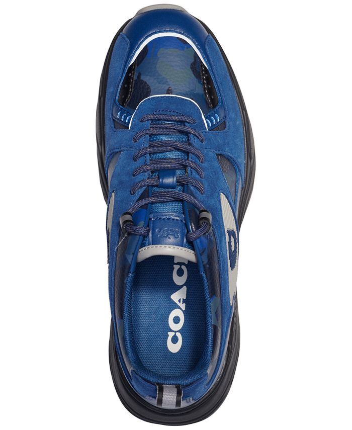 COACH Men's Tech Runner Camouflage Lace-Up Running Sneakers - Macy's