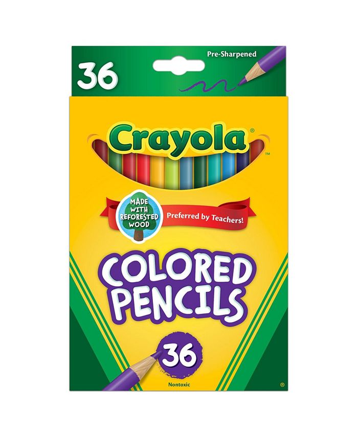 Crayola Colored Pencils-36/Pkg Long - Macy's