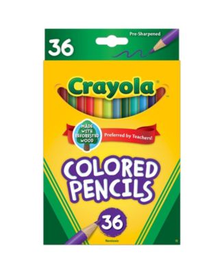 Crayola Colored Pencils-36/Pkg Long - Macy's