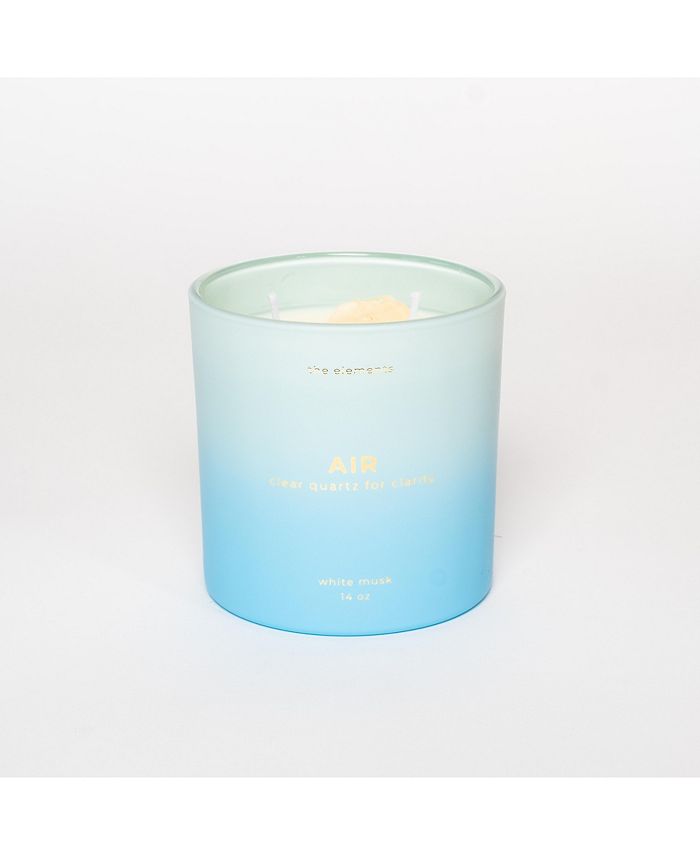 Jill & Ally "Air" Element White Musk Scented with Clear Quartz Crystal ...