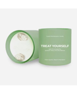 Jill & Ally "Treat Yourself" Basil Mandarin with Clear Quartz Crystal ...