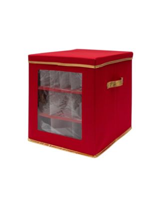 Simplify 27 Count Large Ornament Storage Box With See Through Window ...