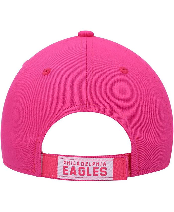 Outerstuff Big Girls Pink Philadelphia Eagles Structured Adjustable Hat ...
