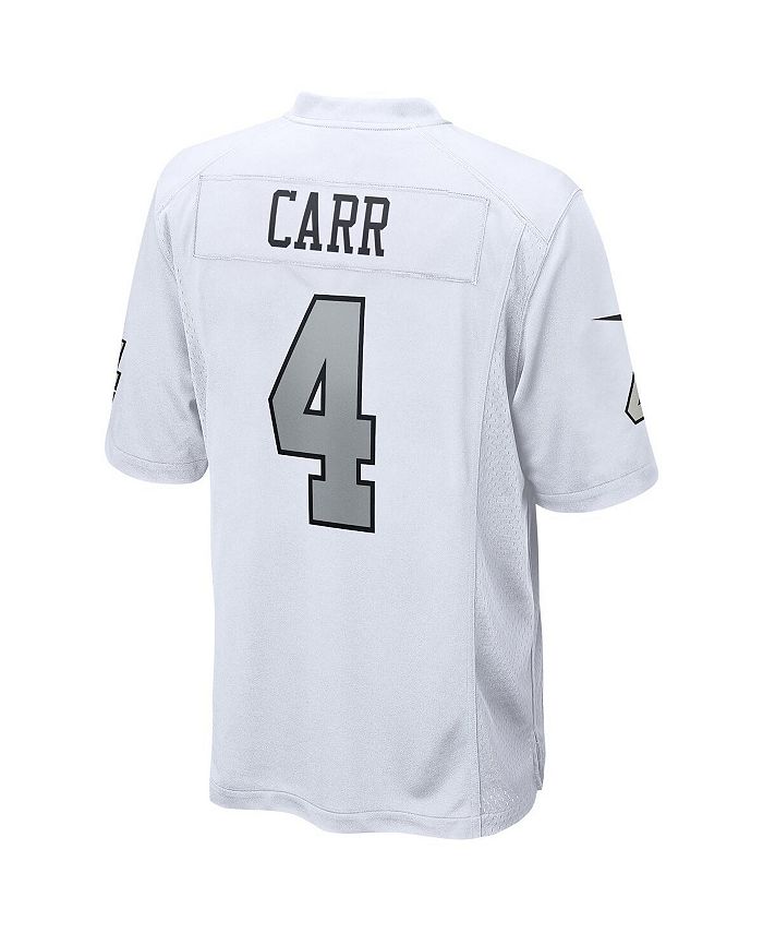 Nike Men's Derek Carr White Las Vegas Raiders Alternate Game Jersey ...