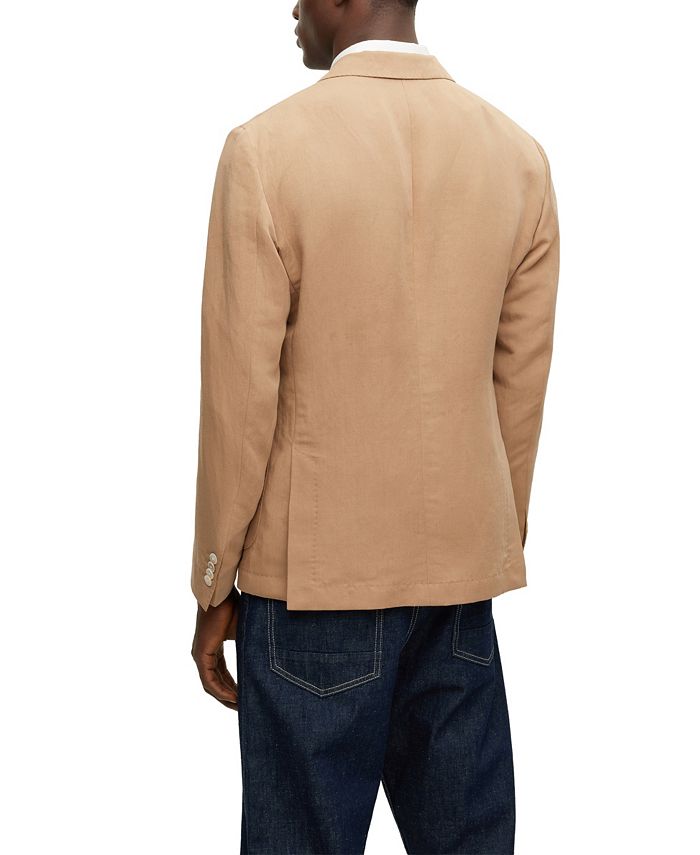 Hugo Boss Men's Slim-Fit Signature-Stripe Lapel Pin Jacket - Macy's