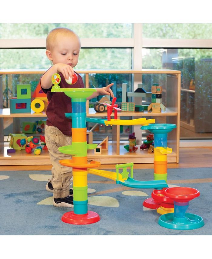 Edushape Bounce-A-Ball Racetrack - 30 Piece Set - Macy's