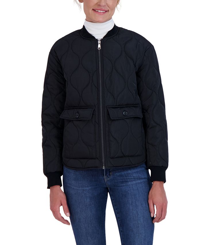 Sebby Collection Women's Quilted Short Jacket - Macy's