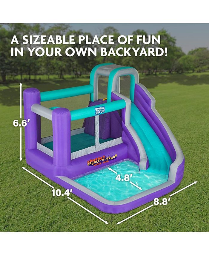 Sunny & Fun Inflatable Water Slide, Blow up Pool & Bounce House ...