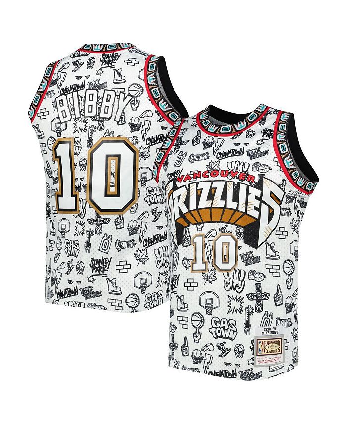 Mitchell & Ness Men's Mike Bibby White Vancouver Grizzlies 1998-99 ...