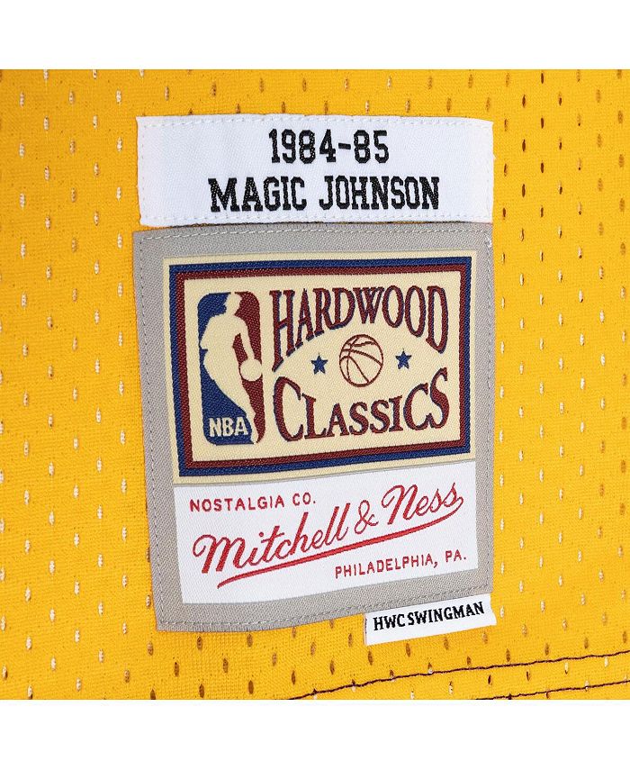 Mitchell & Ness Men's Magic Johnson Purple, Gold Los Angeles Lakers ...