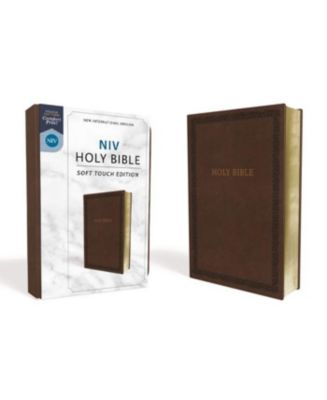 NIV, Holy Bible, Soft Touch Edition, Leathersoft, Brown, Comfort Print ...