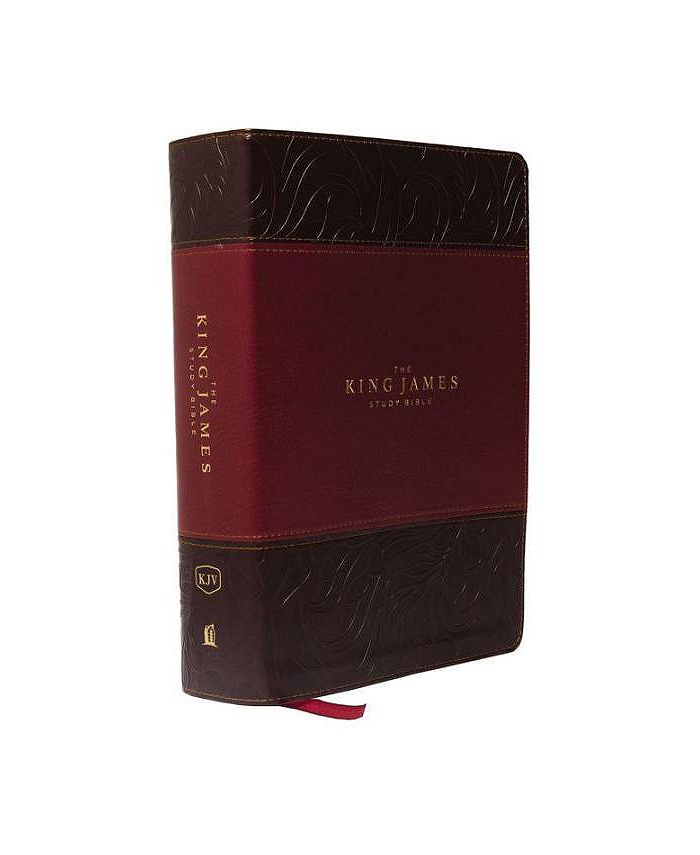 Barnes & Noble KJV, The King James Study Bible, Leathersoft, Burgundy ...