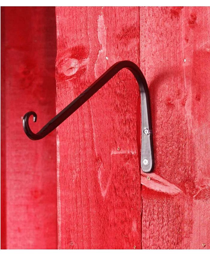 The Hookery Steel Angled Upturned Curved Hanger, Black 12 inches - Macy's