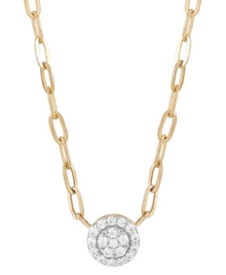 Macy's gold diamond necklace store