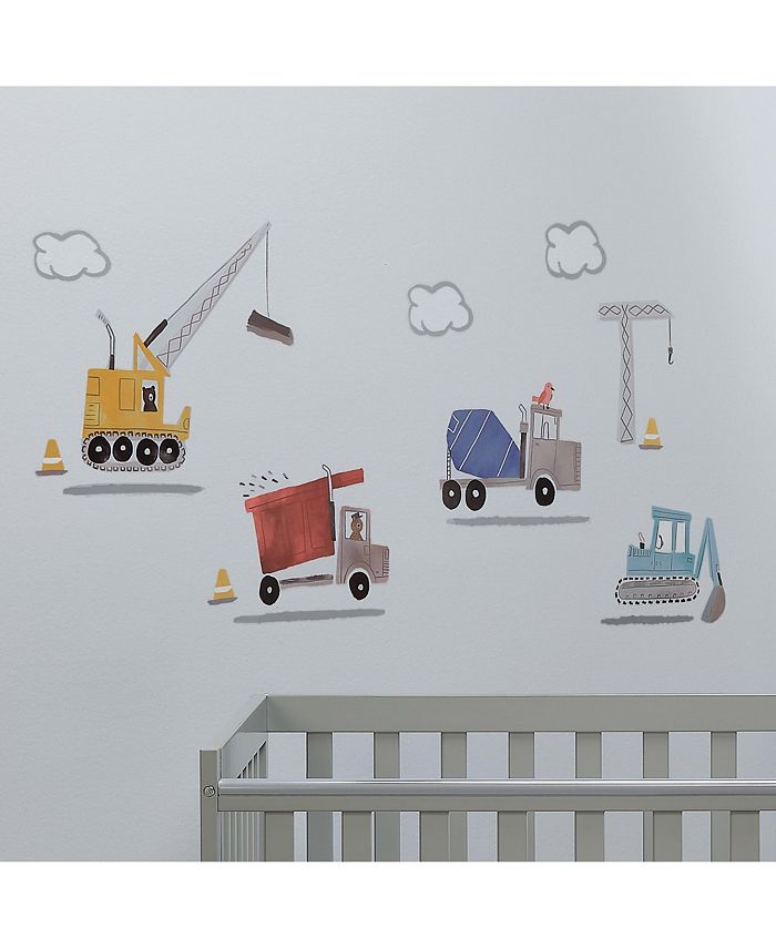 Bedtime Originals Construction Zone Trucks Wall Decals/Stickers - Macy's