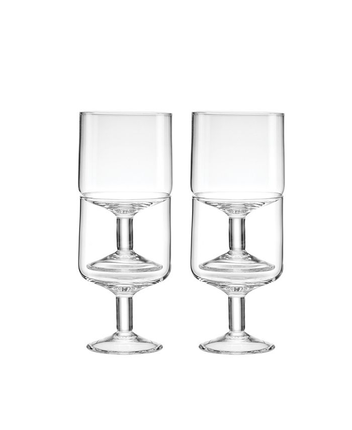 Lenox Tuscany Classics Stackable Wine Glass Set, 4 Piece - Macy's