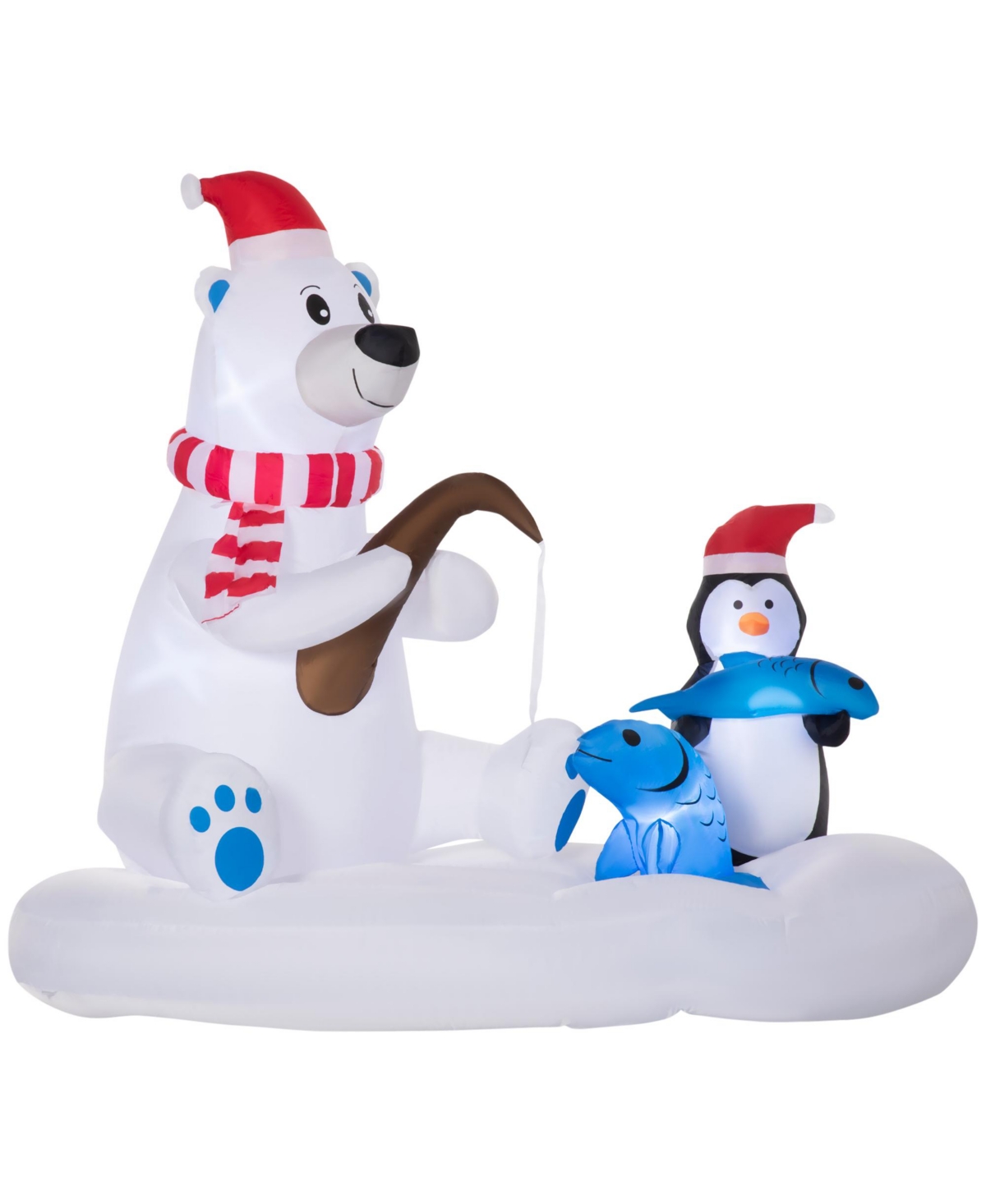 Click here for Outsunny 6 Inflatable Christmas Polar Bear and Pen... prices