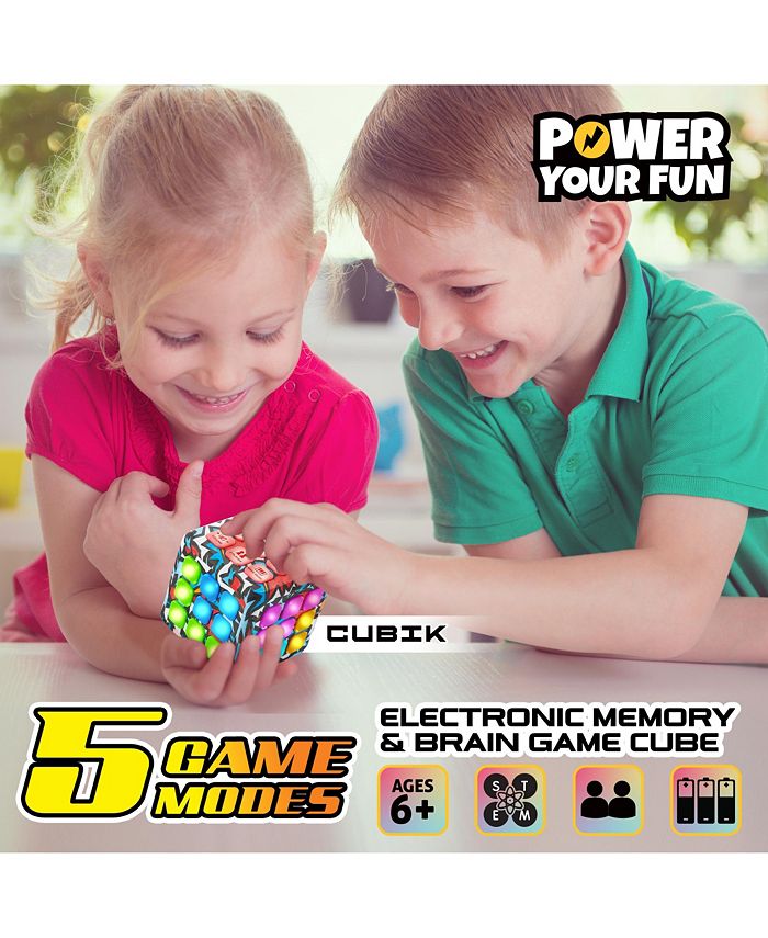 Power Your Fun Cubik LED Flashing Cube Memory Game - Action - Macy's