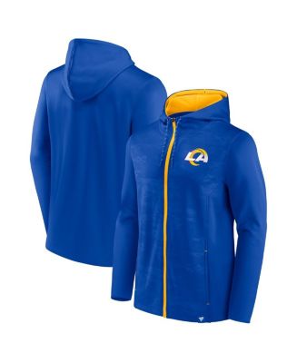 Men's Fanatics Royal, Gold Los Angeles Rams Ball Carrier Full-Zip ...
