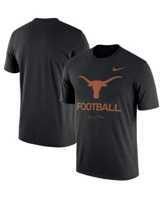 Men's Nike Heathered Black Texas Longhorns Team Football Legend T-shirt ...