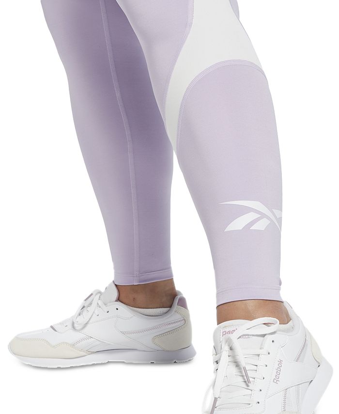 Reebok Plus Size Workout Ready High Rise Vector Leggings - Macy's