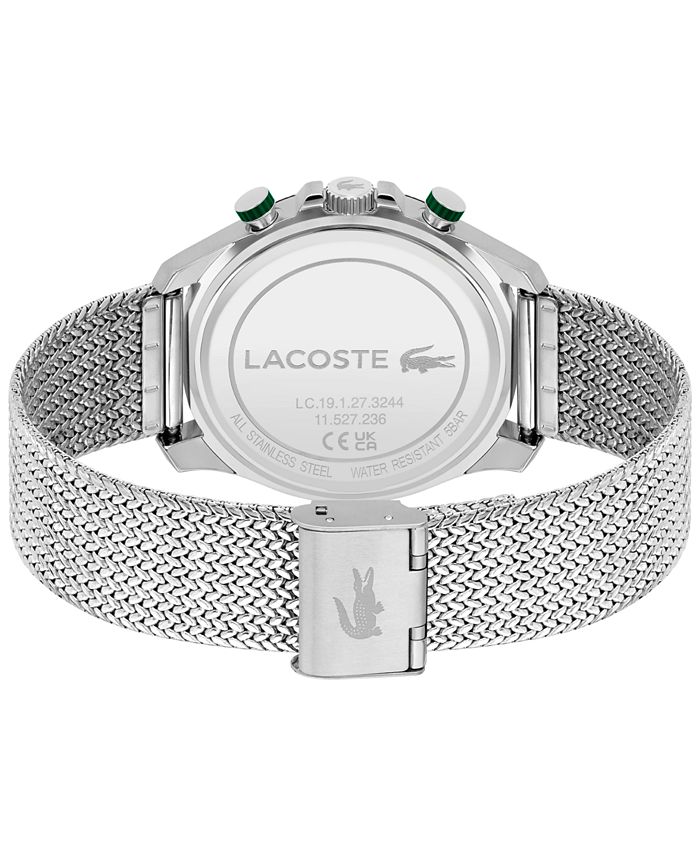 Lacoste Men's Neoheritage Stainless Steel Mesh Bracelet Watch 42mm - Macy's