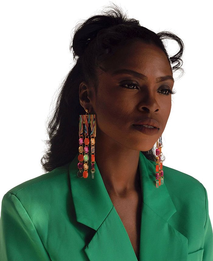 Swanky Designs Luna Drop Earrings - Macy's