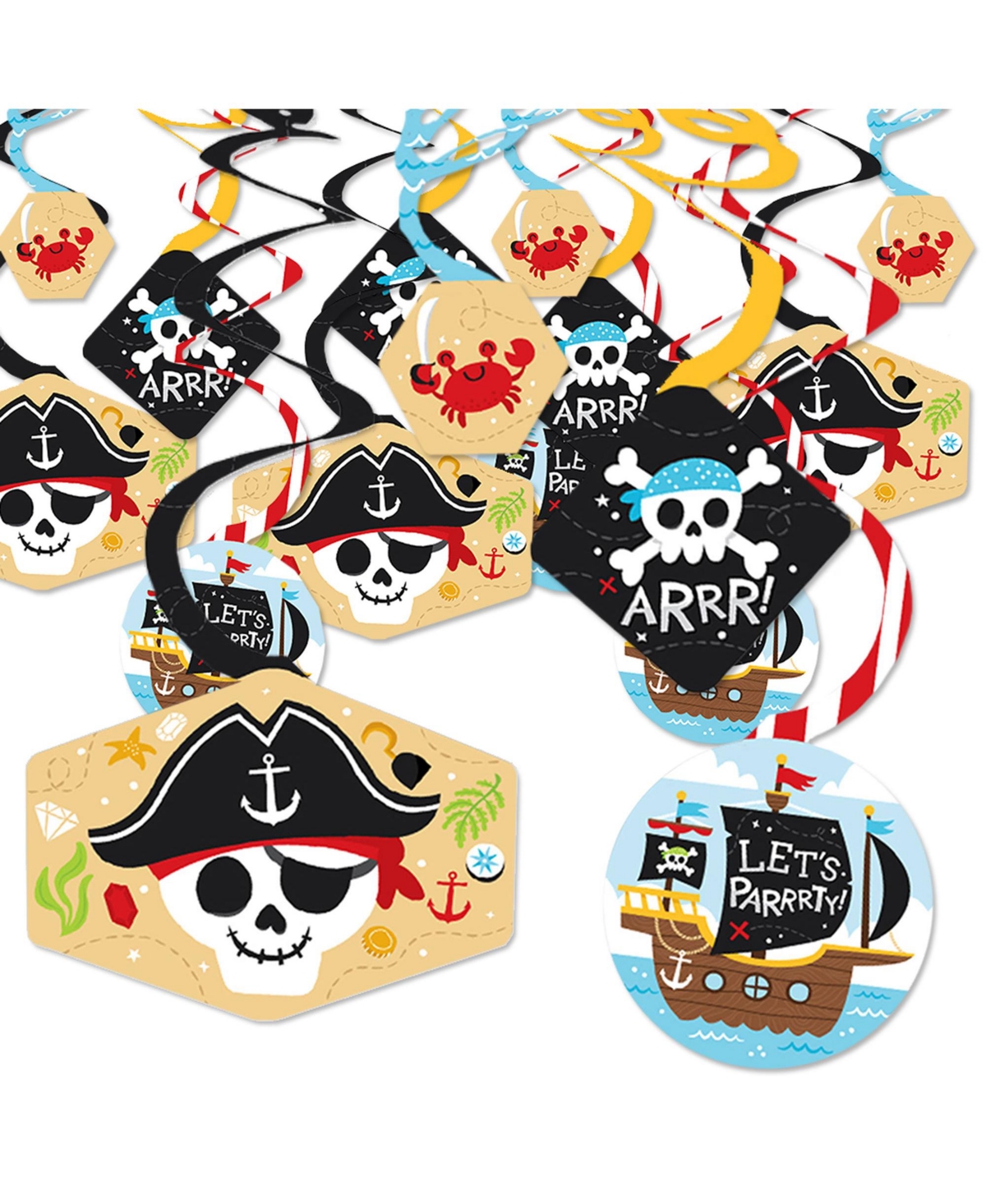 Big Dot Of Happiness Pirate Ship Adventures Birthday Party Hanging ...