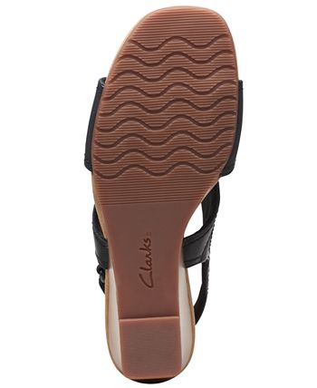 Clarks Women's Kyarra Aster Cutout Wedge Sandals - Macy's