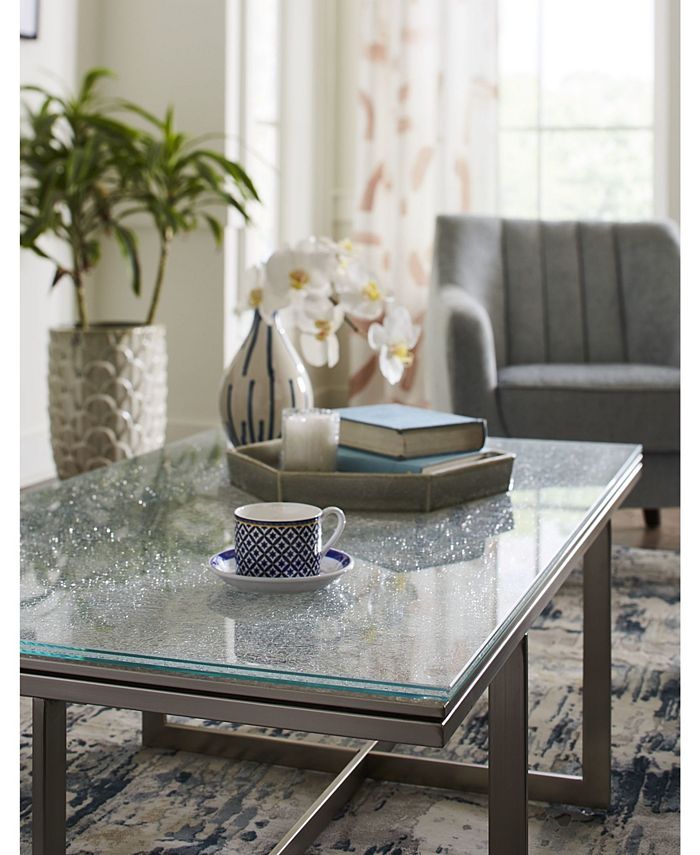 Furniture Eliza Glass Occasional Coffee Table - Macy's
