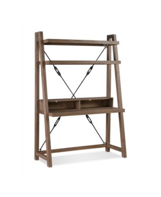 Autumn Flint Oak Home Office Ladder Desk - Macy's