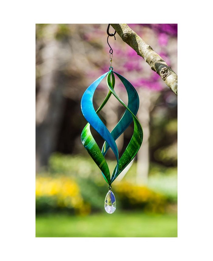 Evergreen 20" Kinetic Hanging Spinner, Blue/Green - Macy's
