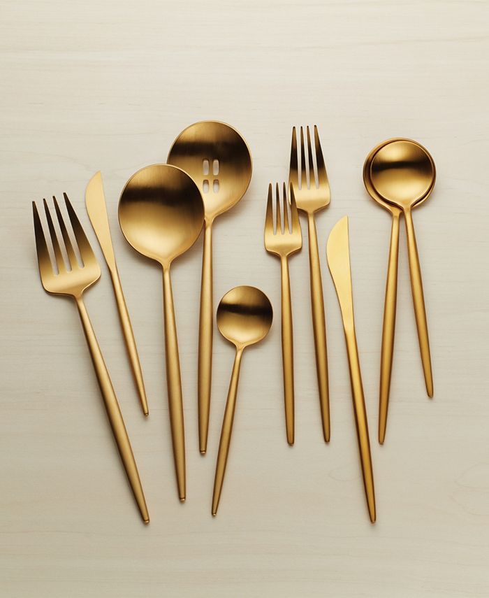 Hampton Forge Skandia Zephyr Satin 45 Piece Flatware Set - Macy's