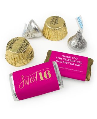 105pcs Sweet 16 Candy Favors Hershey's Chocolate Goodie Bag Filler - Macy's