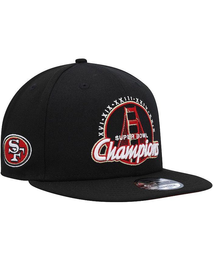 New Era Men's Black San Francisco 49ers 5x Super Bowl Champs 9FIFTY ...