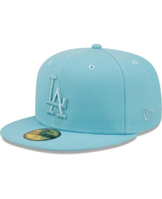 Men's New Era Light Blue Los Angeles Dodgers Color Pack 59FIFTY Fitted ...