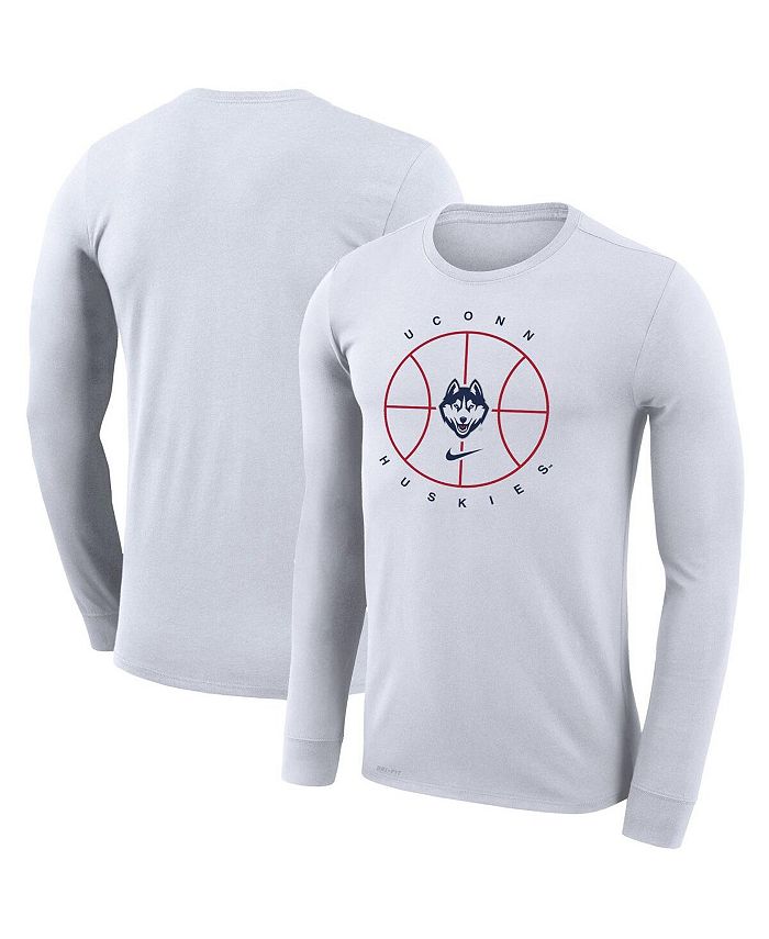 Nike Men's White UConn Huskies Basketball Icon Legend Performance Long ...