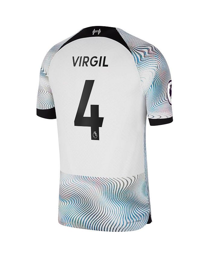 Nike Men's Virgil Van Dijk White Liverpool 2022/23 Away Vapor Match ...