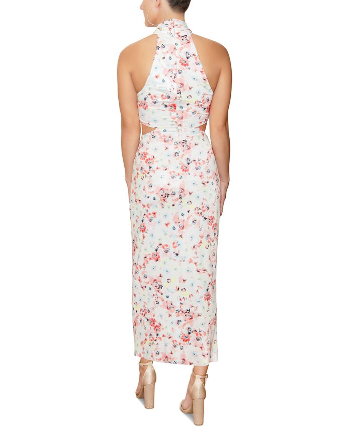 RACHEL Rachel Roy Women's Zahara Floral-Print Halter Midi Dress - Macy's