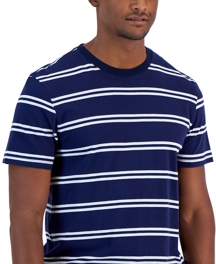 Club Room Mens Classic Fit Double Stripe T Shirt Created For Macys