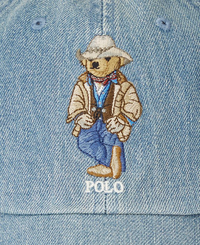 Polo Ralph Lauren Men's Polo Bear Denim Ball Cap - Macy's