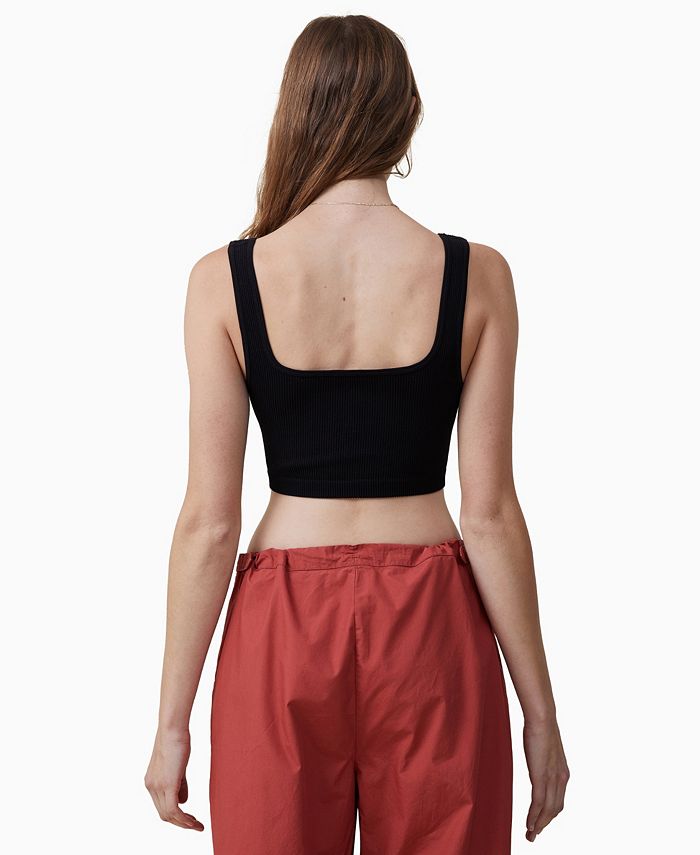 COTTON ON Women's Seamless Abbie Micro Crop Tank Top - Macy's