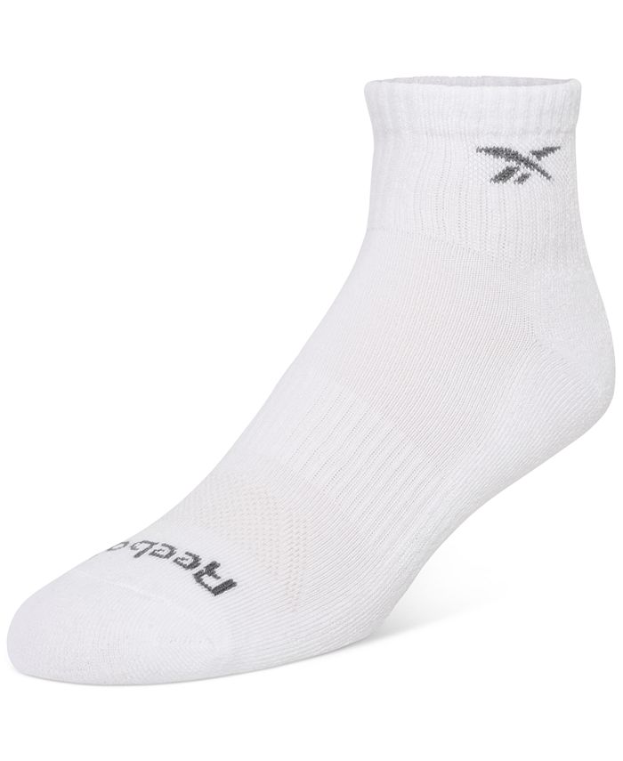 Reebok Men's 6-Pk. 1/2 Terry Performance Quarter Socks - Macy's
